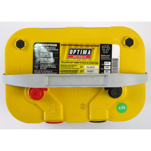 Optima Yellowtop 55Ah.